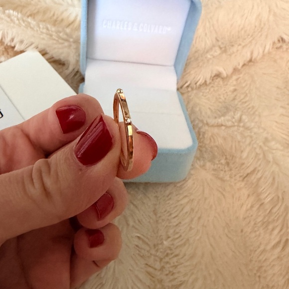 Jewelry | Charles And Colvard Tiny Accents Stacker Ring In 14k Yellow ...